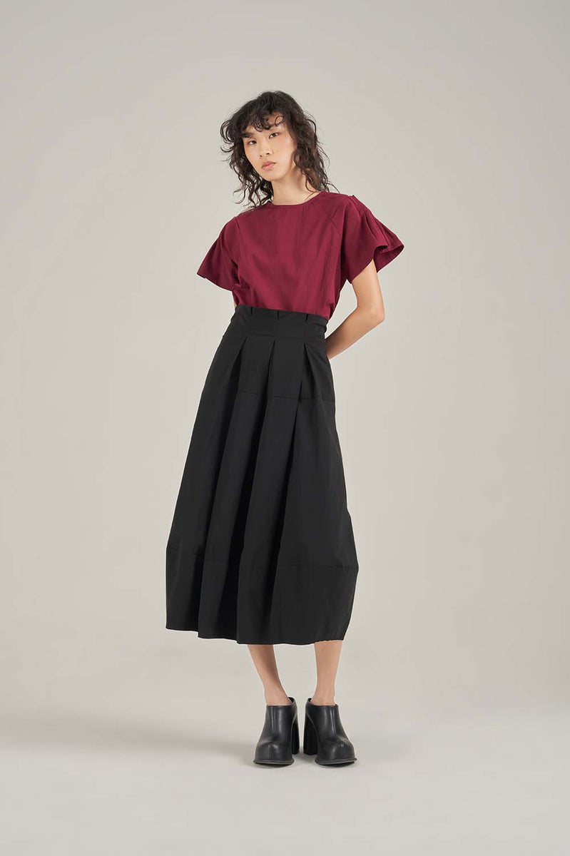 Kamari Top, Burgundy – SABRINAGOH
