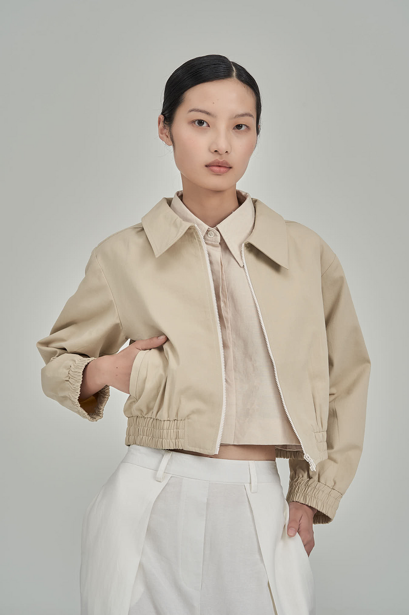 Skye Jacket, Light Khaki – SABRINAGOH